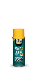 great stuff 283064 12oz gs pond&stone foam sealant, each, black