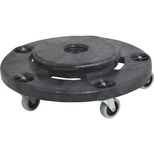 rubbermaid fg264000bla container dolly, 250 lb, fits 55 gal.