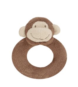 angel dear dark monkey ring rattle: