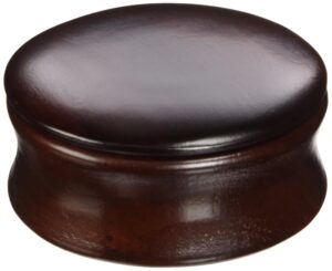 kingsley shave soap bowl with lid dark wood