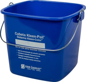 carlisle paddles san jamar kp320gn kleen-pail commercial cleaning bucket, 10 quart, green