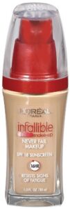 l'oreal infallible advanced never fail makeup, buff beige, 1-fluid ounce