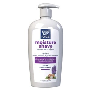 kiss my face lavender and shea butter moisture shave, 11 ounce - 6 per case.