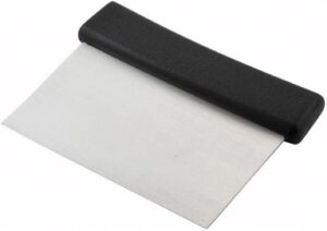 winco plastic handle winware stainless steel dough scraper 6 x 3 inches, 1 count (pack of 1)