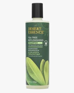 desert essence tea tree daily replenishing shampoo, 12 ounce - 6 per case.