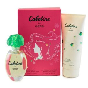 parfums gres cabotine de gres by parfums gres for women. gift set ( eau de toilette spray 3.4-ounces + perfumed body lotion 6.76-ounces )