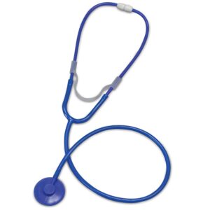 mabis nurse stethoscope, single use, blue