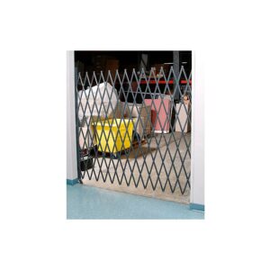 global industrial 5-1/2'w single folding security gate, 5'h