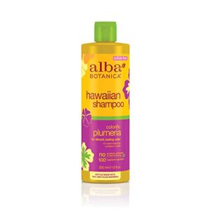 alba botanica hawaiian, plumeria shampoo, 12 ounce (pack of 2)