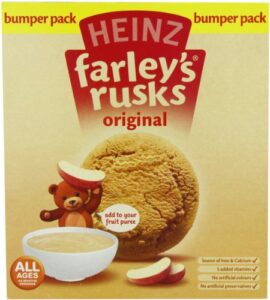 heinz farley's rusks, original flavor, 300g boxes (pack of 6)