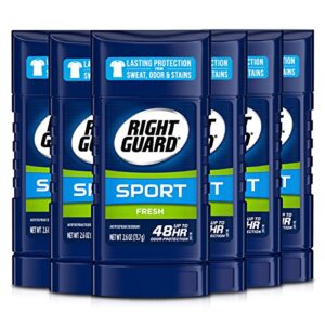 right guard sport antiperspirant up to 48hr, fresh, 2.6 oz (pack of 6)