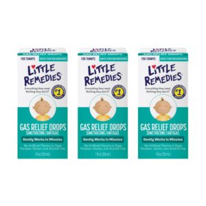 little remedies gas relief drops, natural berry flavor, safe for newborns 1.0 fl oz (pack of 3)