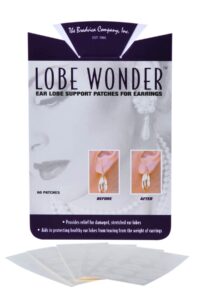 lobe miracle support patches for earrings 60 ea (pack of 4)