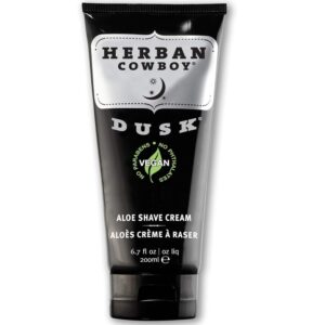 herban cowboy dusk aloe shave cream, 6.7 ounce -- 3 per case.