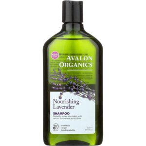 avalon organics lavender nourishing shampoo, 11-ounce bottle (pack of 3)