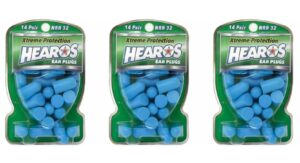 hearos ear plugs xtreme protection series 14 count (pack of 3)