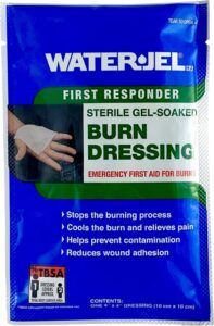 first aid only 4" x 4" water jel burn dressing, sterile (pack of 3)