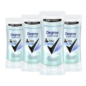 degree antiperspirant for women protects from deodorant stains pure clean deodorant for women 2.6 ounce (pack of 4)