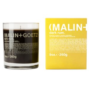 malin+goetz women's dark rum candle, dark rum, brown, 9.0 fl oz