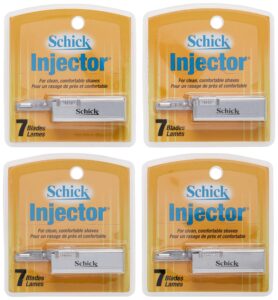 schick injector blades, 7-count boxes (pack of 4)