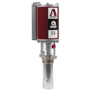 alemite 9968 medium-pressure pml fluid dispensing pump, stub, appropriate downtube should be added, 5:1 ratio, delivery 7 gal/minute, 1-1/2" female nptf inlet x 1/2" female nptf