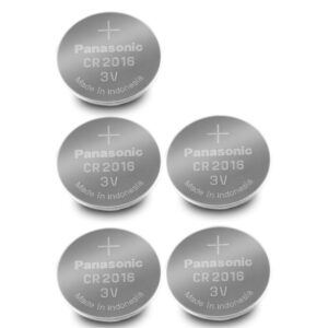 panasonic cr2016-5 cr2016 3v lithium coin battery (pack of 5)