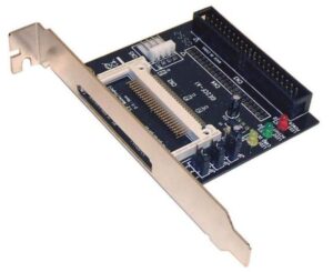 syba ide/pata to cf adapter with bracket connects compact flash to 2.5 3.5-inch ide host interface hard drive sd-cf-ide-br