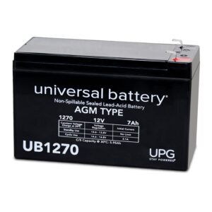 universal power group upg security alarm system battery 12v 7.2ah sla security certified-electronics