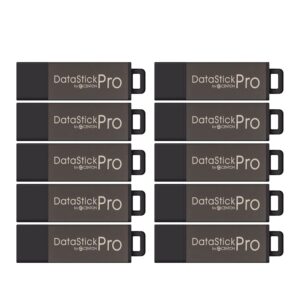 centon electronics datastick pro usb 2.0 flash drive, 2 gb, 10 usb flash drives, 10 bulk pack, grey