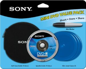 sony 8cm dvd-r value pack 10 pk spindle