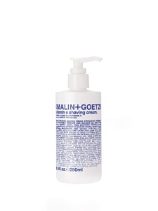 malin + goetz vitamin e shaving cream, 8.5 oz. - shea butter shave cream, smooth refreshing menthol, personal care products, vegan & cruelty free