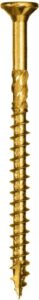 grk fasteners-00137 772691001375 r4 bulk number-10 by 3-1/8-inch screw, 1500-count, #10 x 3-1/8", gold, 1500 count