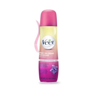 veet spray on hair remover cream, sensitive formula, 5.1 ounce