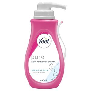 veet hair removal cream sensitive skin with aloe vera & vitamin e (400ml)