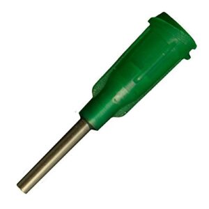 blunt tip dispensing fill needle 14ga x 1/2" olive green 50 pcs