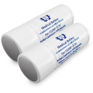 2 pack banshee replacement for welch allyn 72200 battery fits otoscope handle 71000 71010 71015 71020 71050 71051 71054 71055 71670