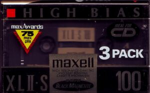 maxell xlii-s 100 high bias cassette tape (3-pack)