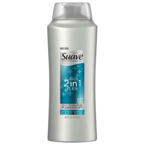 suave professionals, 2 in 1 plus shampoo & conditioner 28oz