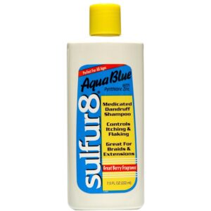 sulfur 8 aqua blue medicated dandruff shampoo