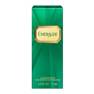 emeraude eau de cologne spray, vegan formula, perfume, refreshing sophisticated scent, 2.5oz