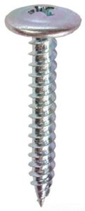 l.h. dottie kw834 metal piercing screw wafer head, phillips, no.8 by 3/4-inch length, zinc plated, 100-pack