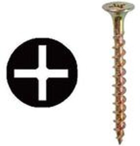 l.h. dottie wrt6158 drywall screw, bugle head, phillips, 6 by 1-5/8-inch length, yellow zinc, 500-pack