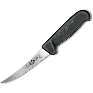 victorinox 5" boning knife, curved blade, flexible, black fibrox handle 5.6613.12