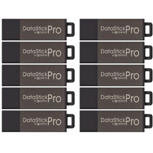 centon dsp8gb10pk 10 x 8gb multipack datastick pro usb 2.0 flash drives (grey)