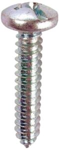 l.h. dottie 2ws6114 sheet metal screw pan head, phillips/slotted, no.6 by 1-1/4-inch length, zinc plated, 100-pack