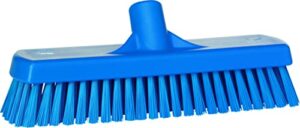 vikan, blue brush,wall/floor scrub,stiff,12",pp/pbt, 7060