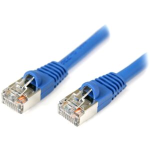 startech.com 6 ft. (1.8 m) cat5e ethernet cable - power over ethernet - shielded - blue - ethernet network cable (s45patch6bl)