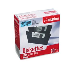 imation - 3-1/2" diskettes, formatted, pc format, 1.44mb, ds-hd