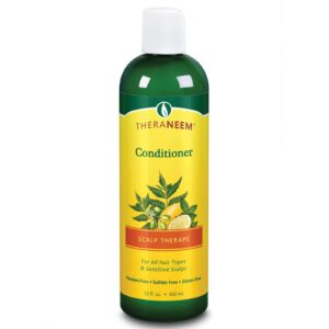 theraneem scalp therap conditioner | protects, nourishes and calms sensitive scalp with organic neem, peppermint | 12oz