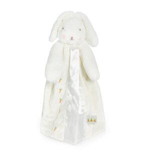 bunnies by the bay "bun bun bunny" buddy blanket - 16" stuffed bunny and baby security blanket - super soft velour with satin lining